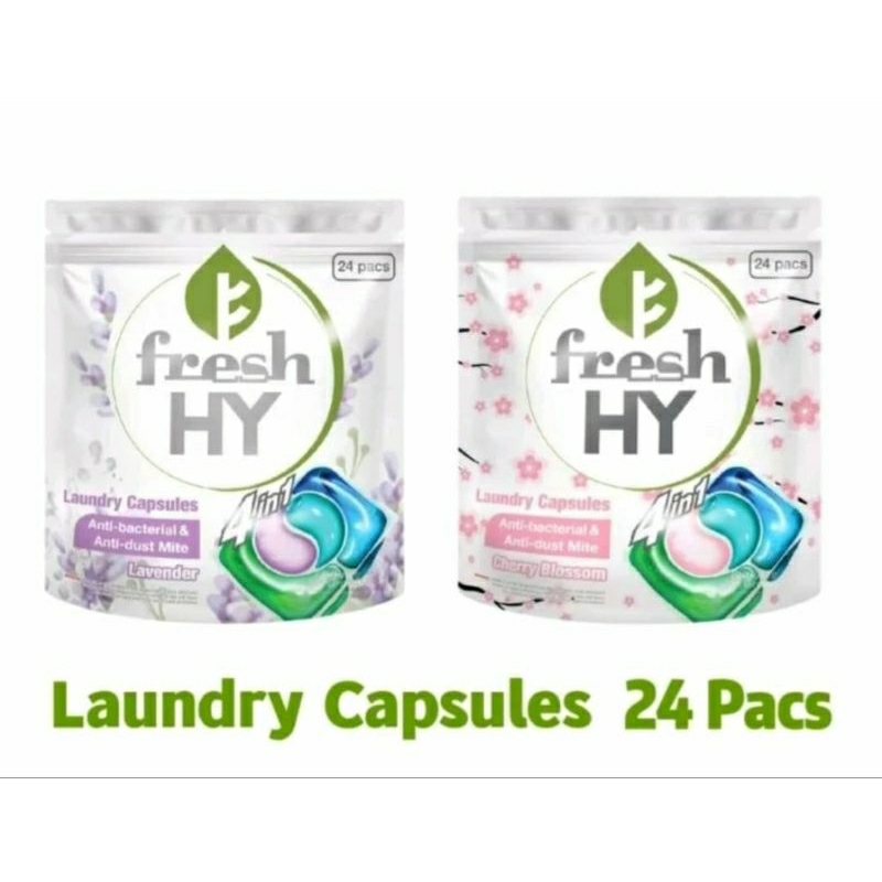 FRESH HY 4 in 1 Laundry Capsules Refill Pack 24pcs 1pack | Shopee Malaysia