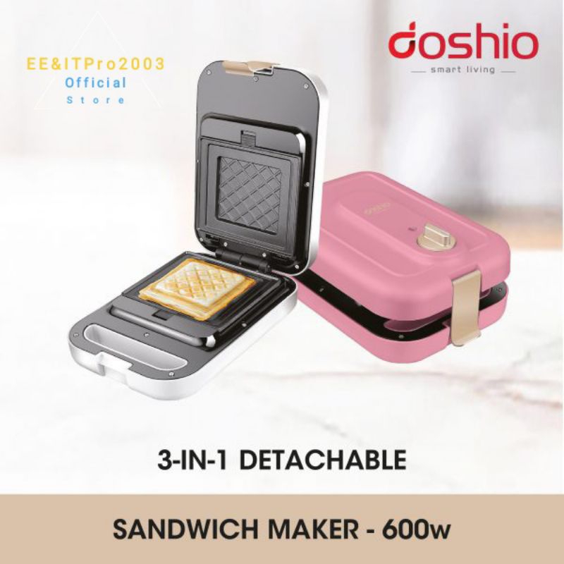 [Made In Japan] Doshio 3-IN-1 Detachable Sandwich Maker [Ready Stock/现货 ...
