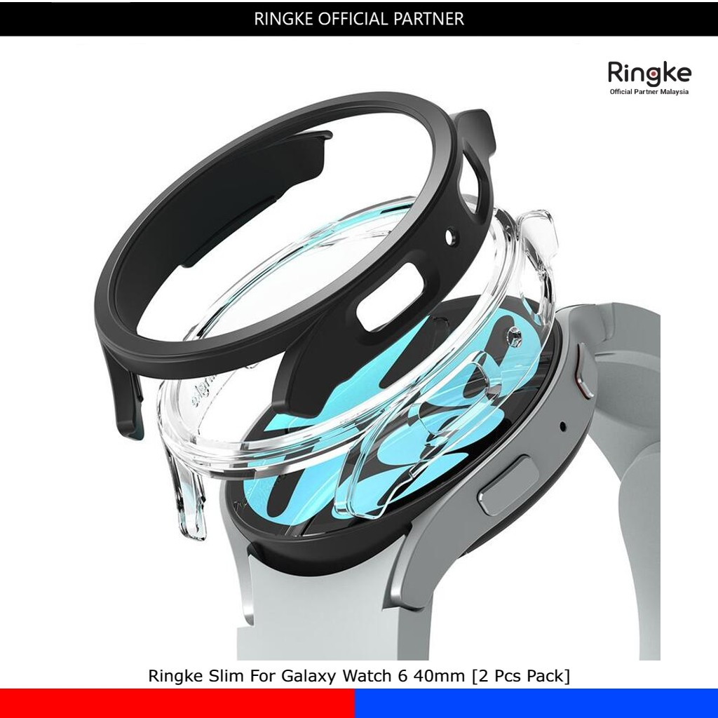 Ringke Slim For Galaxy Watch 6 40mm [2 Pcs Pack] | Shopee Malaysia