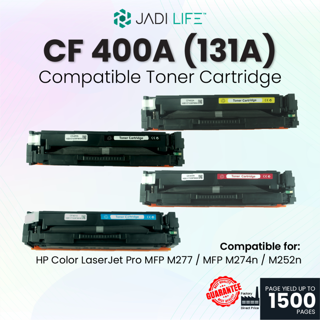 Compatible CF400A CF401A CF402A CF403A (201A) CMYK Set Laser Toner ...