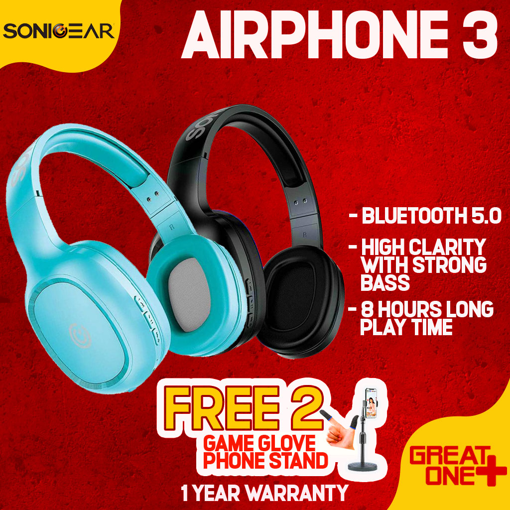 SonicGear AirPhone 3 Bluetooth Headphones with Mic Built In ...