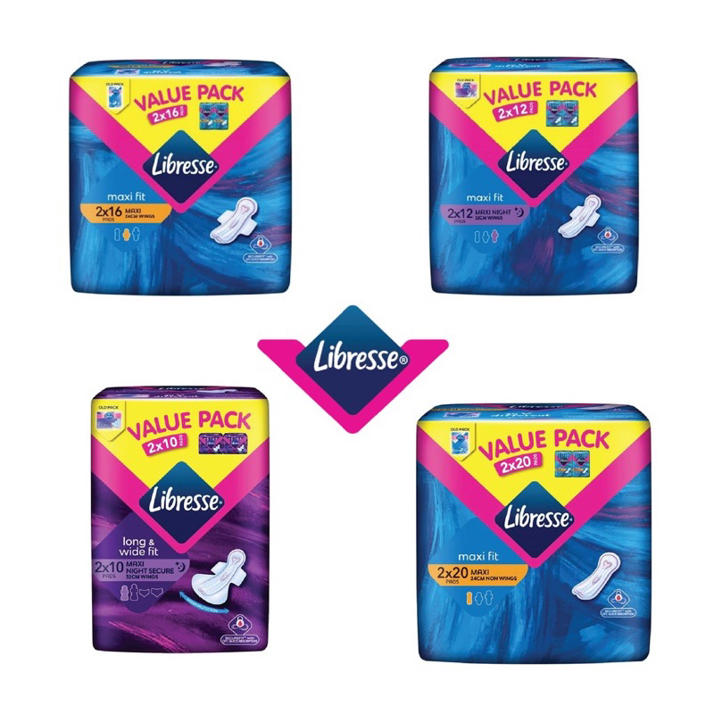 Libresse Maxi Fit Pads (Value Pack) | Shopee Malaysia