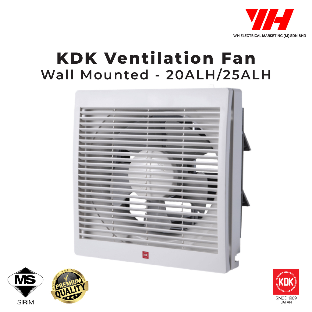 KDK 20ALH 8" 25ALH 10" Wall Mounted Ventilating Fan || Exhaust Fan ...
