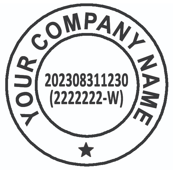 Normal Rubber Stamp - Round (Custom Made) | Shopee Malaysia