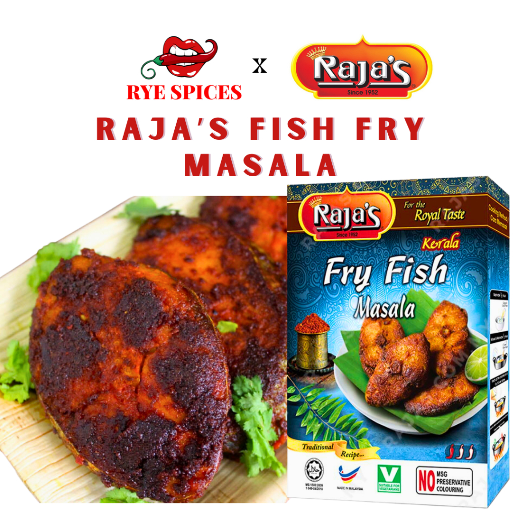 Raja's Kerala Fish Fry Masala 100g Halal | Shopee Malaysia