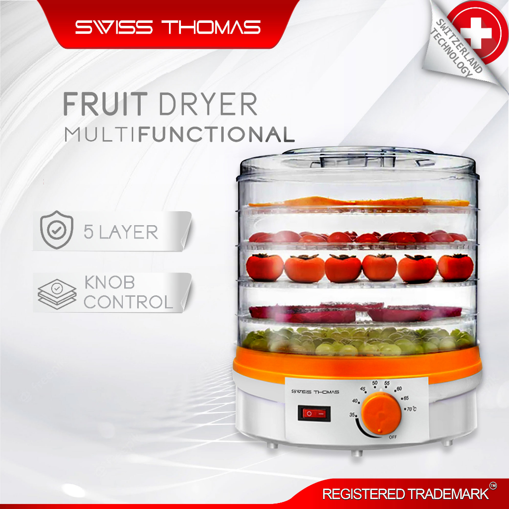 Swiss Thomas Household Dried Fruit Machine Food Dehydrator Fruit Dryer ...
