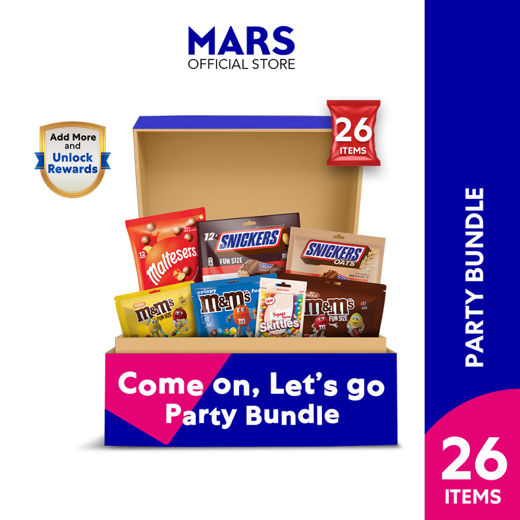 "Come On, Let's Go Party" Bundle - M&M's Snickers Maltesers Skittles ...