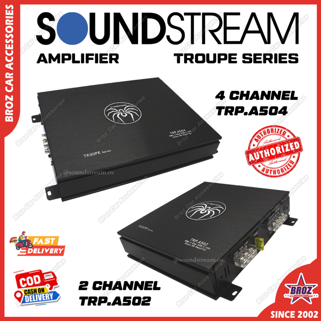 100% Original SOUNDSTREAM Troupe Series 2 / 4 Channel Amplifier Class A ...