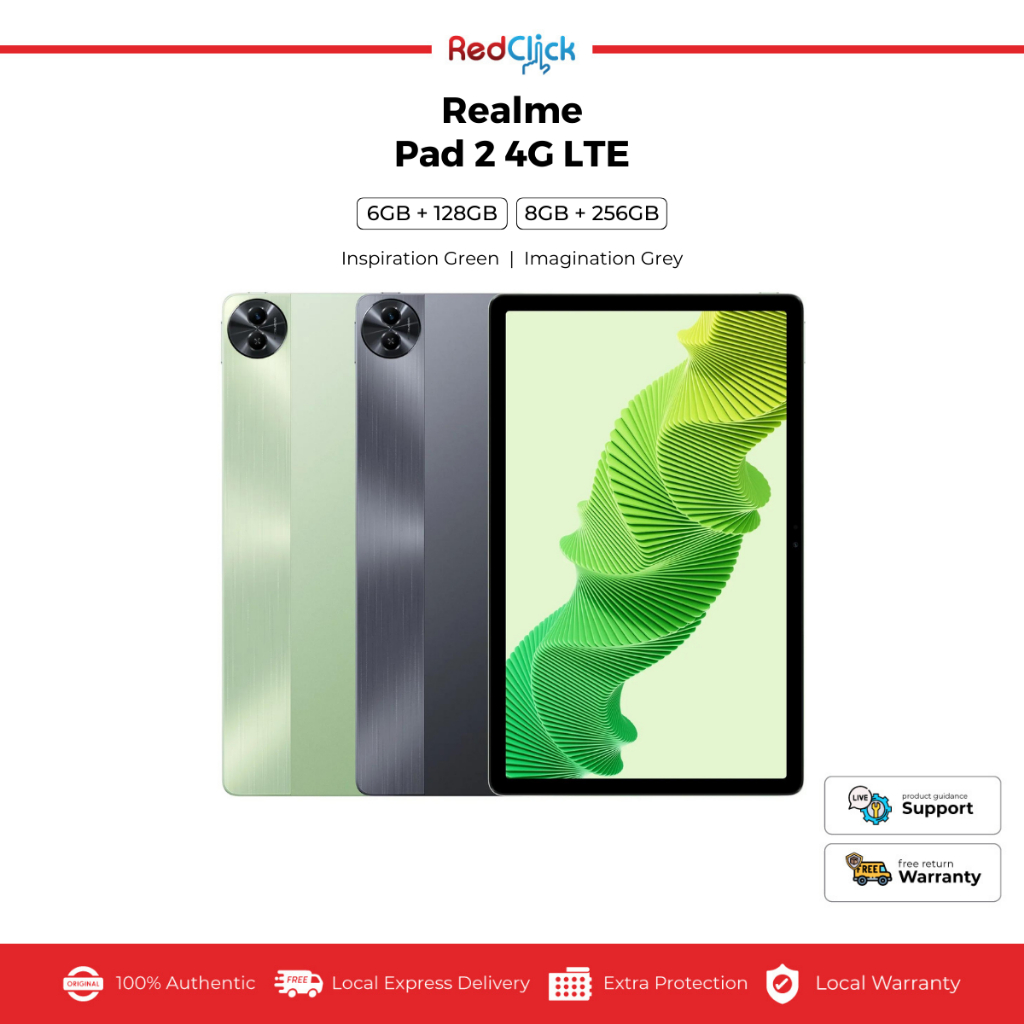 Realme Pad 2 4G LTE /RMP2204 (6GB/128GB) (8GB/256GB) Original Realme ...