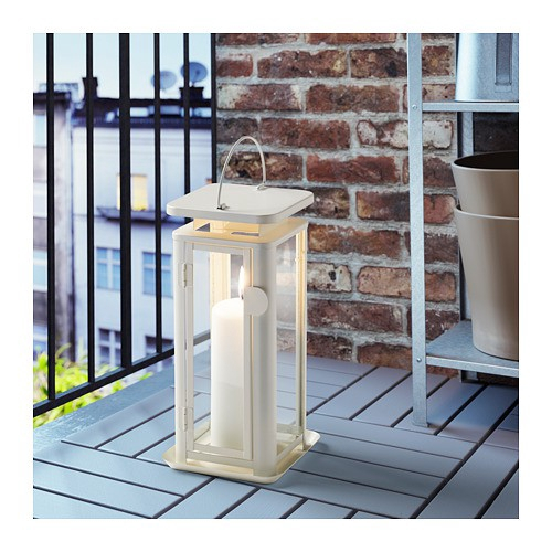 IKEA SINNESRO LANTERN for indoor and outdoor, muji inspired white large ...