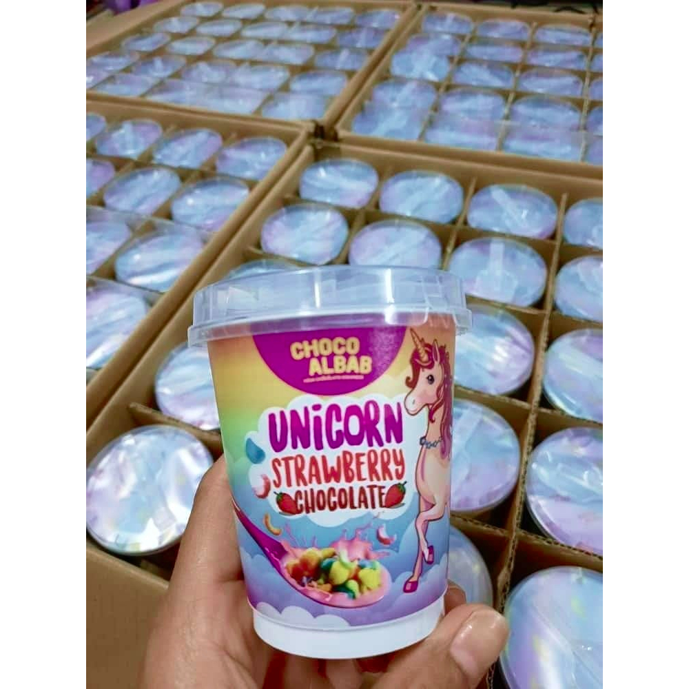 Chocolate Jar Strewbery Choco Unicorn Choco Albab | Shopee Malaysia