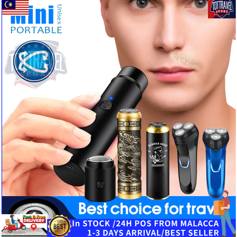 Men's Mini Electric Shaver Automatic Razor Trimmer Portable Beard Knife ...