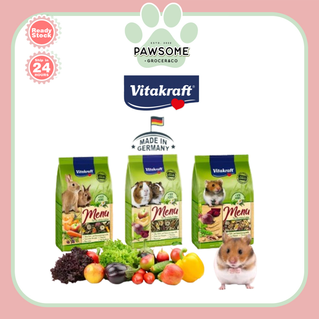 VITAKRAFT Menu Vital Dwarf Hamster/Hamster/Guinea Pig/Dwarf Rabbit ...