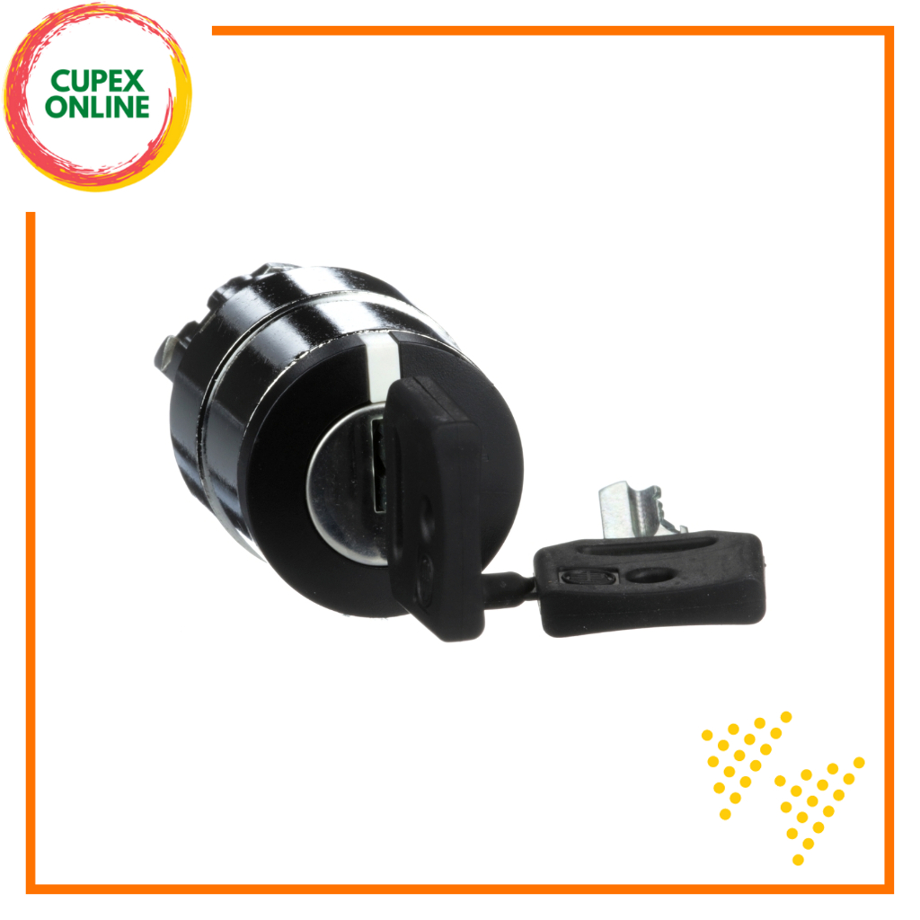 SCHNEIDER ELECTRIC Harmony ZB4BG Key Switch Selector Head with Key 455 ...