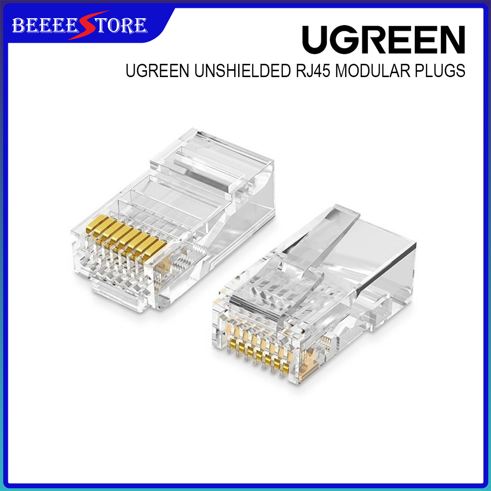 [1pc] UGREEN LAN HEAD NETWORK RJ45 Cat5 / Cat6 / Cat6A Connector ...