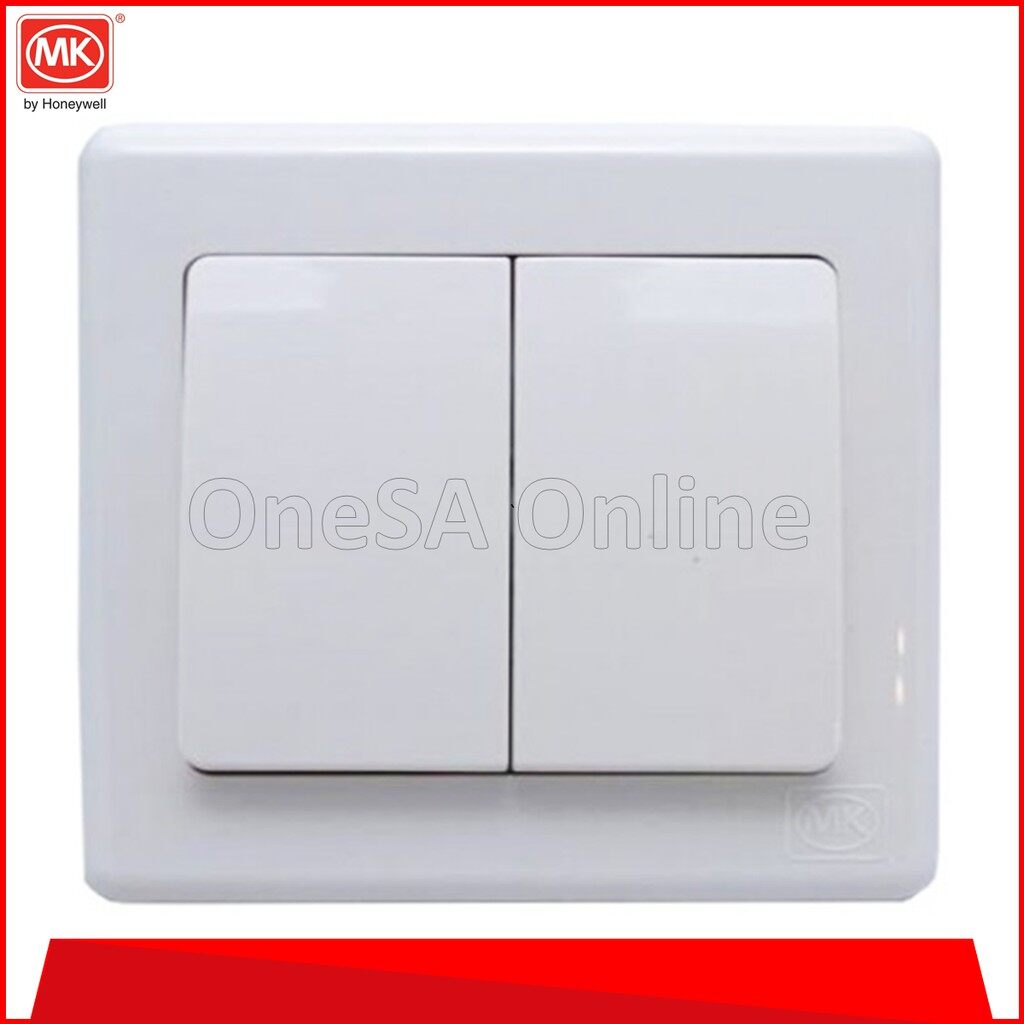 MK PVC 13A SWITCH 2GANG 1WAY(E4782-W1-WHI) | Shopee Malaysia