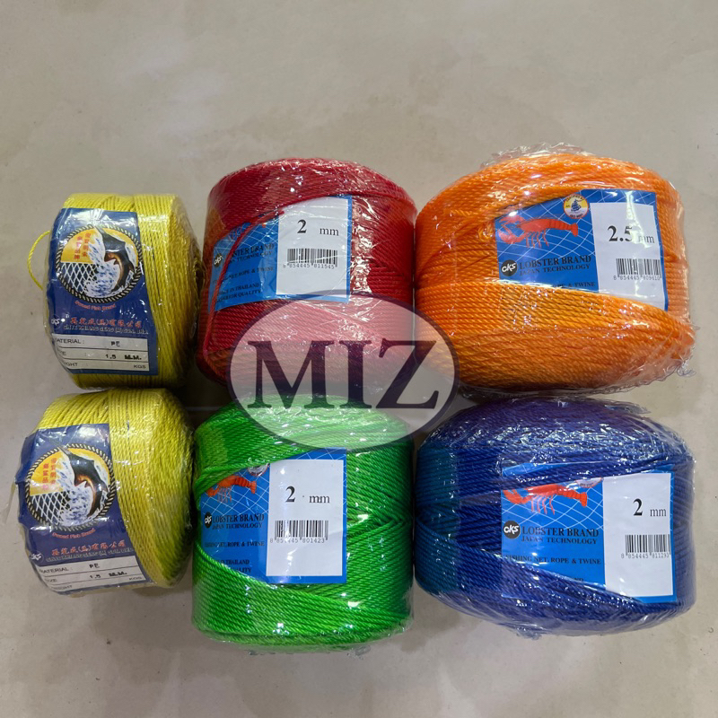 1.5MM 2.0MM 2.5MM x 200MTR Tali Siam Tali Pukat Tali Jaring Tali ...