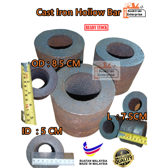 (READY STOCK)Cast Iron Hollow Bar /Besi Bulat/Bar/Hollow Bar/Cast Iron ...