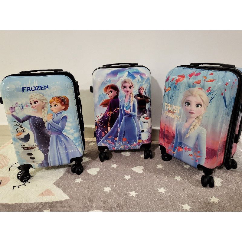 20inch Frozen Elsa Hand Carry Trolley Case Double Side Printed Cartoon ...