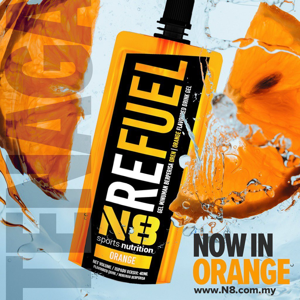 N8 REFUEL ENERGY GEL - PINEAPPLE / ORANGE / BERRY / APPLE / MANGO ...