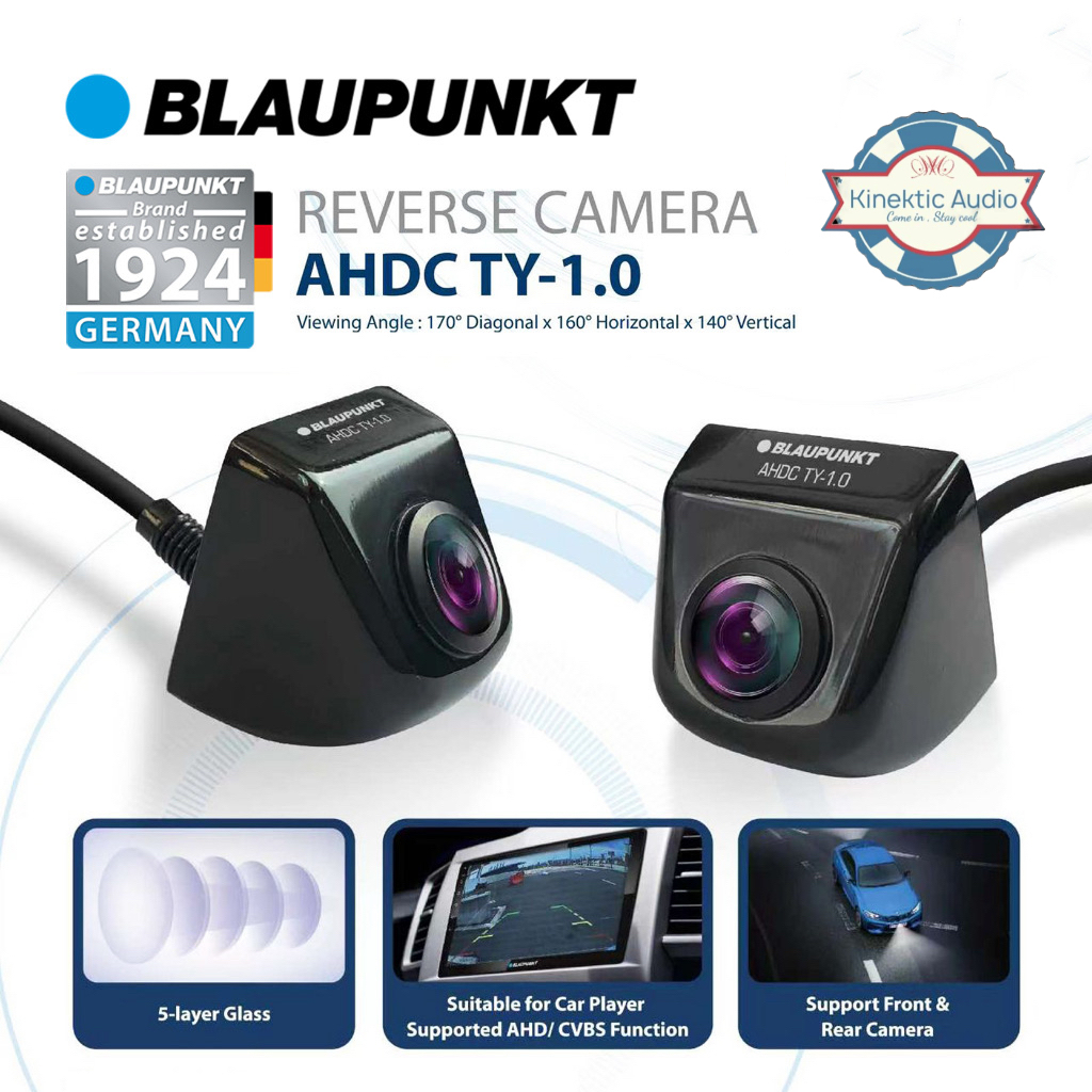 Blaupunkt AHDC TY-1.0 Toyota Front & Reverse Camera Viewing Angle 170 ...