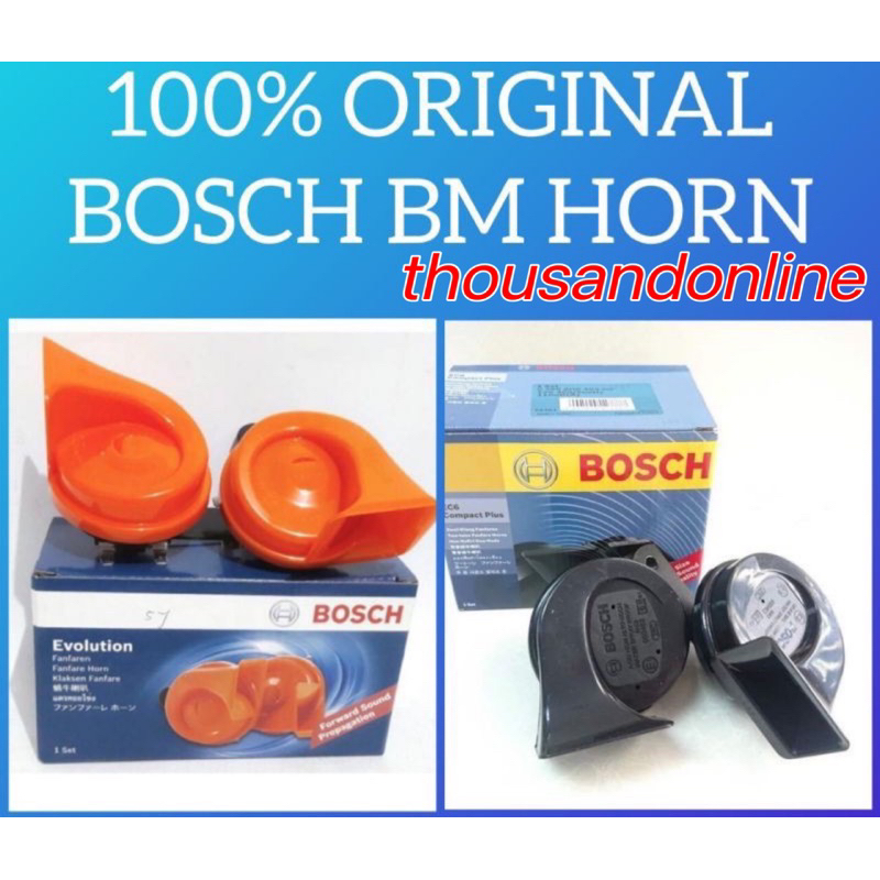 BOSCH EC6 COMPACT PLUS BM TWIN HORN SET FOR 2 PIECE (HIGHT - LOW HERZ ...