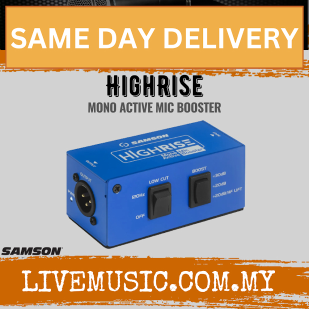 Samson High-Rise Mono Active Inline Microphone Booster ( High Rise ...