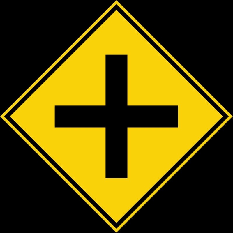 Road Sign / Penanda Jalan / Sign / SIMPANG EMPAT | Shopee Malaysia