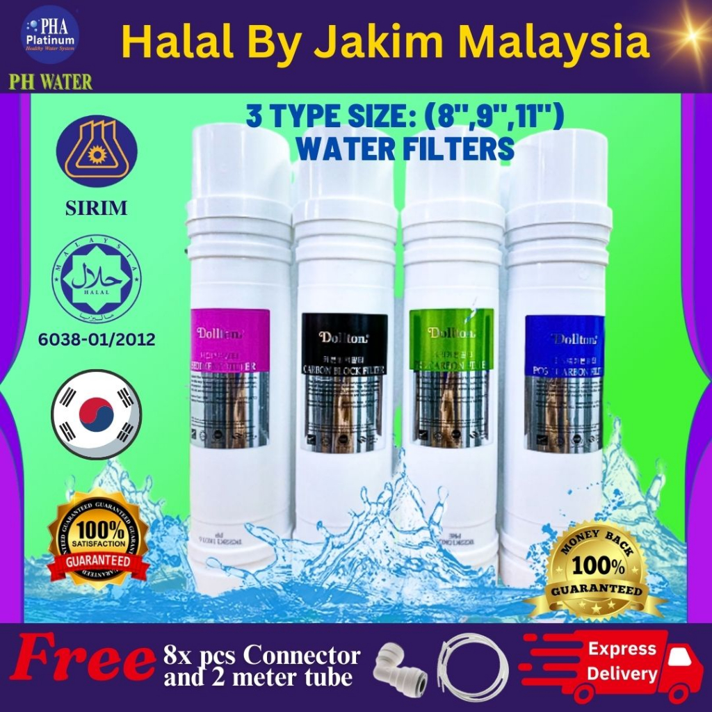 Korea Water Filter Halal U-Type 8", 9", 11" Replacement for all water ...