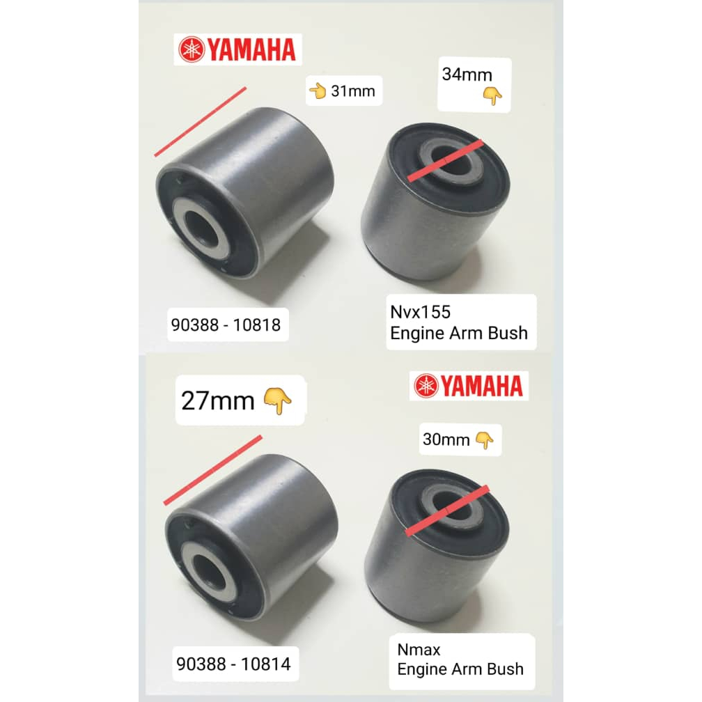 YAMAHA NVX155 // NMAX - ENGINE MOUNTING BUSH (1PC) // NVX 155 // N-MAX ...