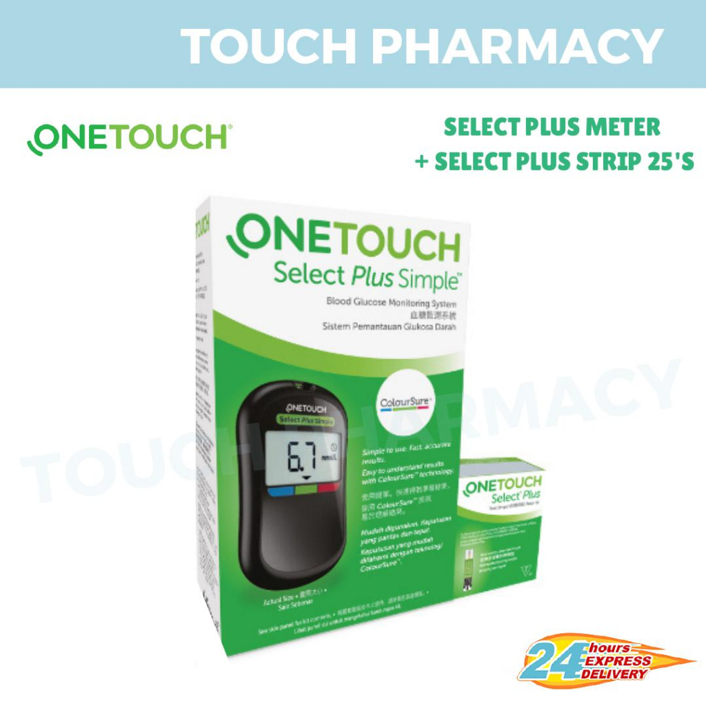 ONETOUCH Select Plus Simple Meter + Select Plus Strip (25's) exp 9/25 ...