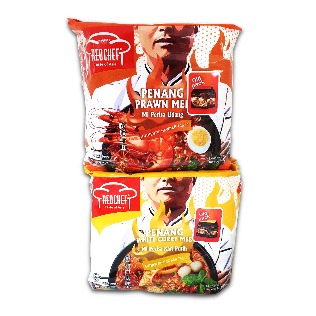 RED CHEF - Sakura Prawn / White Curry / Tom Yum Noodles (90g x 4 pack ...