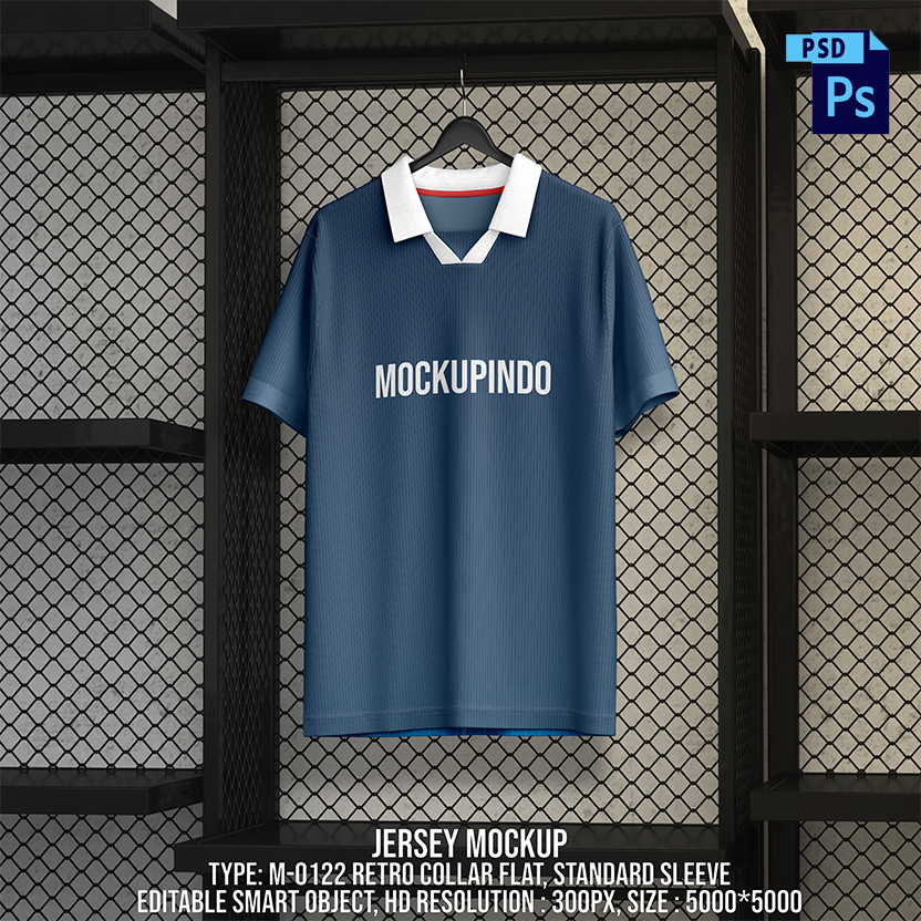 Jersey Retro End Collar Mockup | Mockup Tshirt | Shopee Malaysia