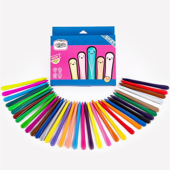 【NEW】Safety Not Dirty Hands Triangular Crayons Kindergarten Baby ...