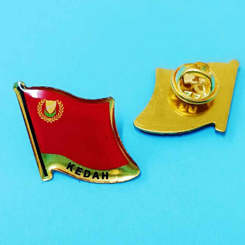 MALAYSIA State Flag with Collar Pin Bendera Collar Pin Malaysia ...