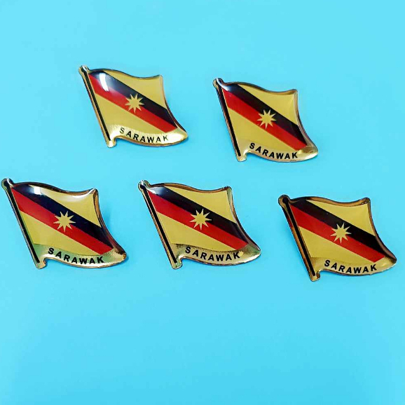 Sarawak State Flag Magnetic with logo Sarawak Negeri Malaysia Bendera ...