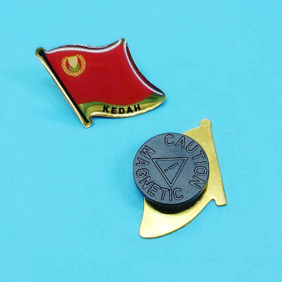 Kedah State Flag Magnetic with logo Kedah Negeri Malaysia Bendera ...