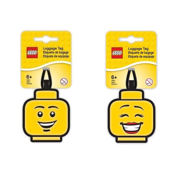 LEGO Luggage Tag/Bag Tag - Iconic Boy Face/Girl Face | Shopee Malaysia