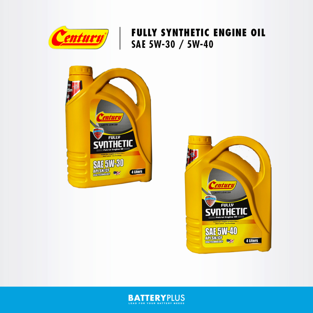 Century Fully Synthetic Petrol Engine Oil SAE 5W-30 / 5W-40 (4 Liters) | Shopee Malaysia