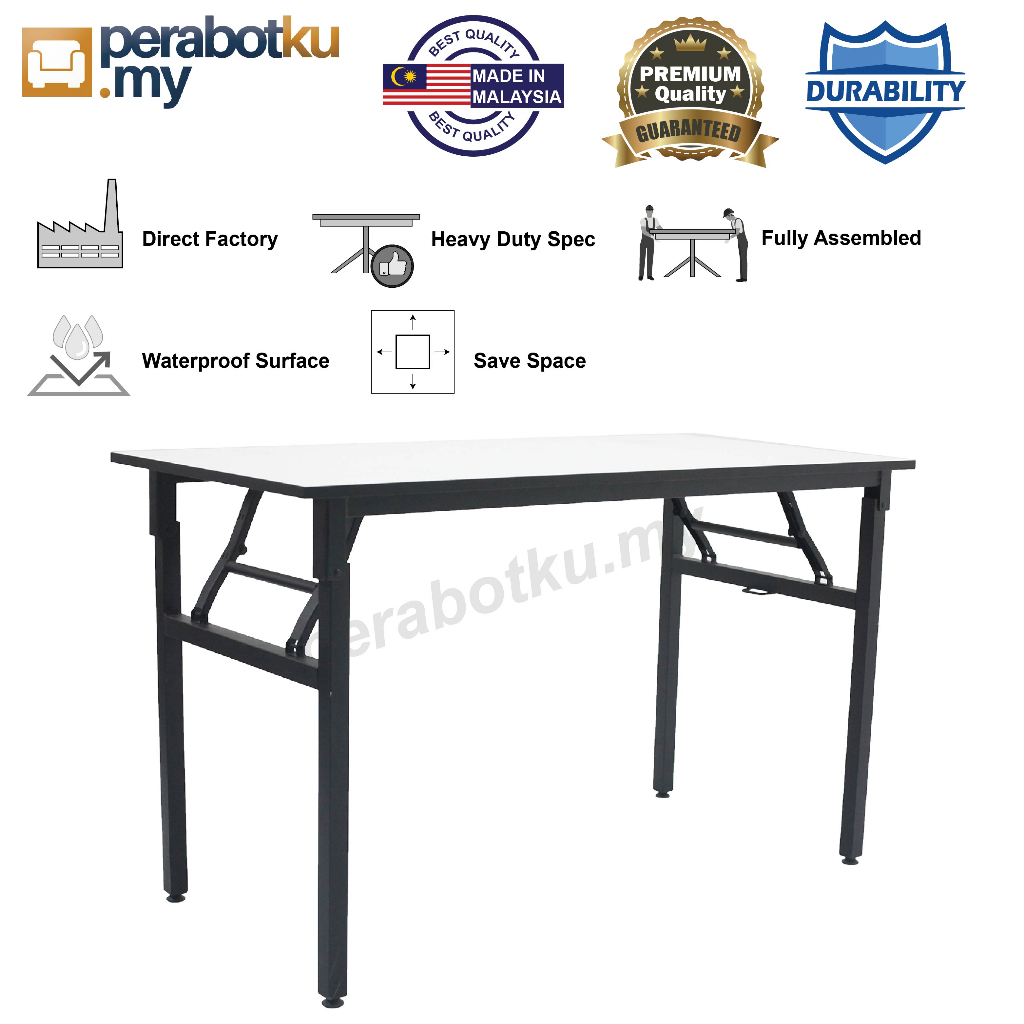 FOLDABLE BANQUET TABLE 2 FT x 5 FT / EVENT FUNCTION TABLE/ HALL TABLE ...