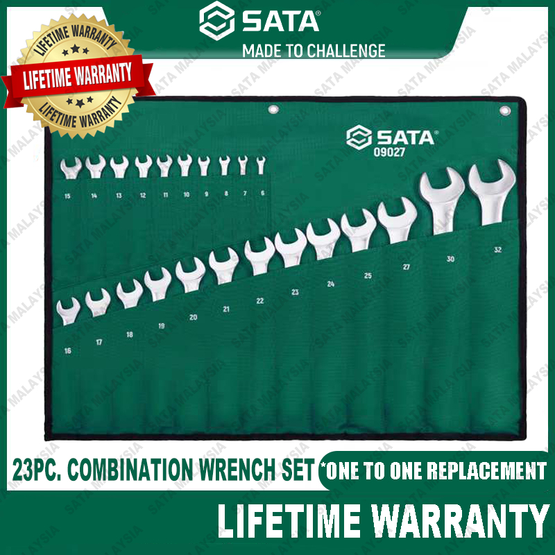SATA 23Pc. Combination Wrench Set 6MM to 32MM Spannar Set Spana Set ...