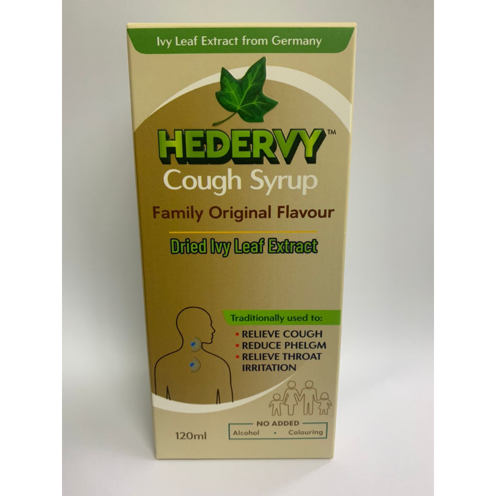 ( Exp : 23/06/25 ) HEDERVY Cough Syrup Family Original Flavour ( Dry ...