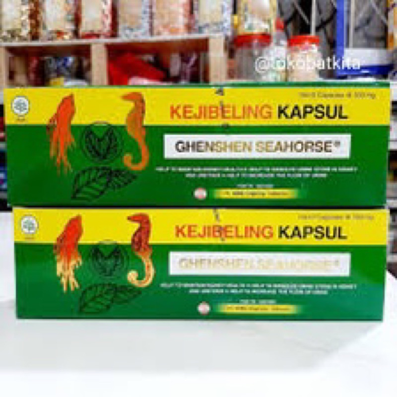 kapsul / pil kejibeling ghenshen seahorse tradisional jamu 💯original💯 ...