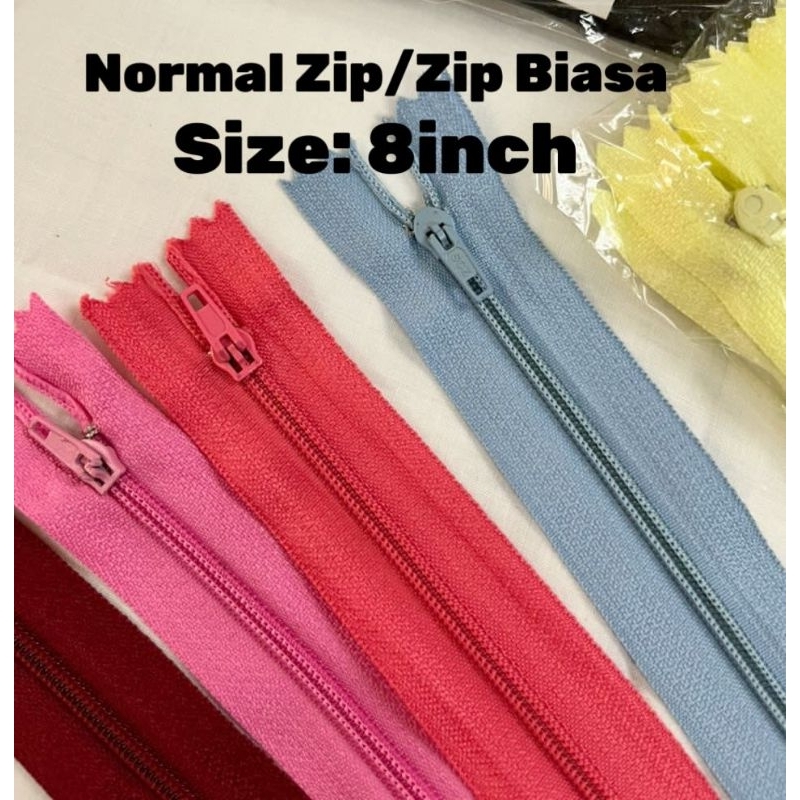 12PCS/1DOZEN 8”Zip Biasa/Normal Zip/Zip Kain/Zip Baju | Shopee Malaysia