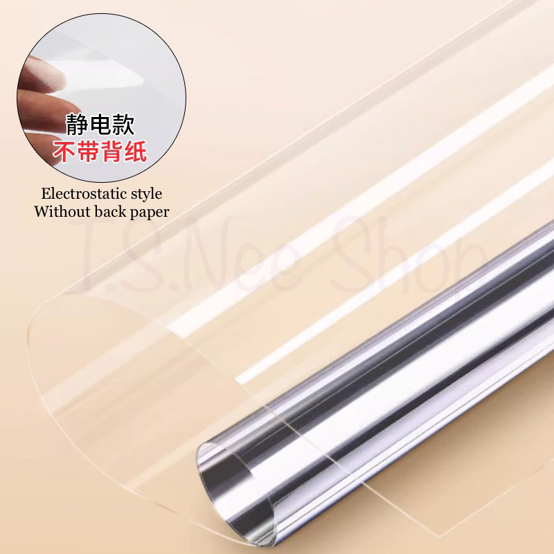 5 meter - 透明静电贴膜 Transparent electrostatic film | Shopee Malaysia