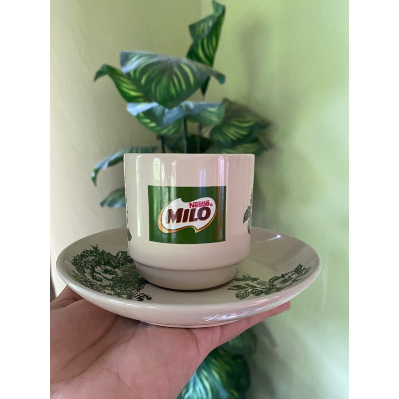 [SET CAWAN + PIRING] KOPITIAM MILO 1 + 1 | Shopee Malaysia