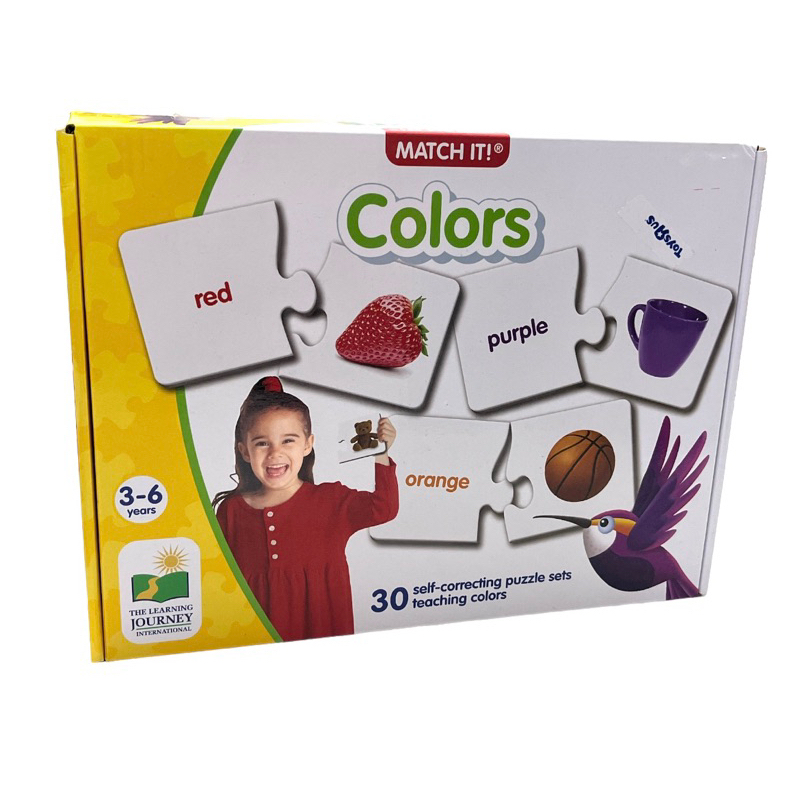 The Learning Journey Match it Colors Animals Families puzzle Game Board ...