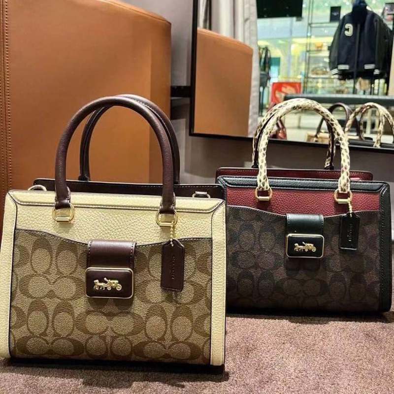 Outlets Coach Grace Carryall in Sig Canvas | Shopee Malaysia