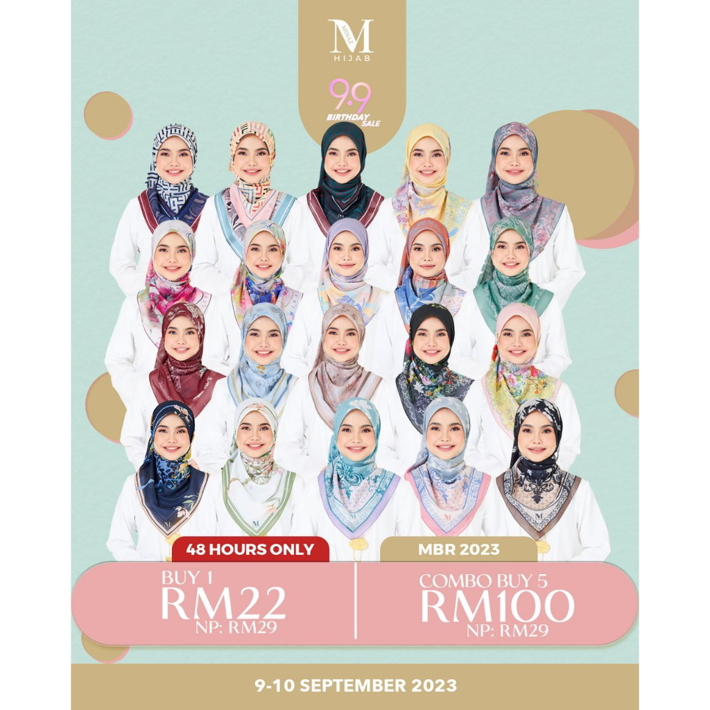 MINAZ HIJAB BLOOMING RAYA | Shopee Malaysia