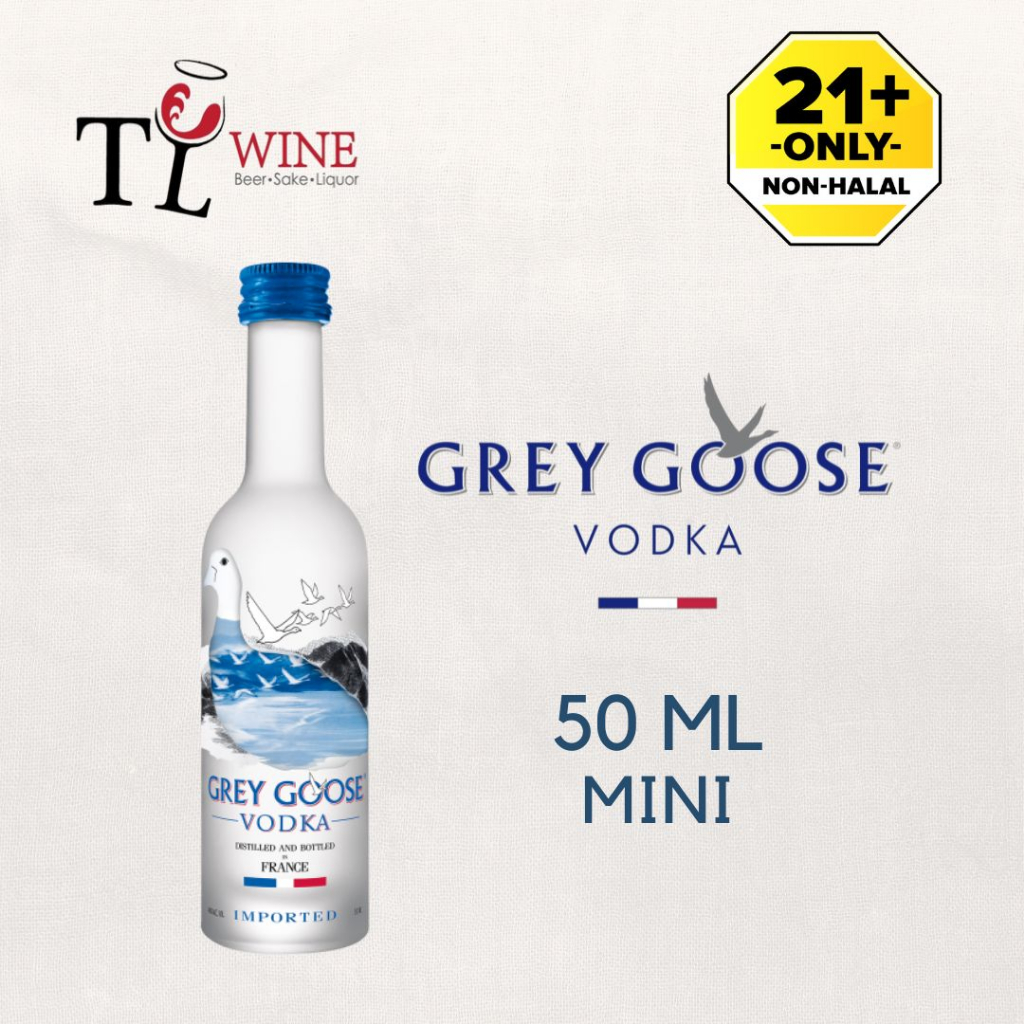 Grey Goose Vodka 50ml 5cl Miniature (Alc: 40%) Duty paid 100% ORIGINAL ...